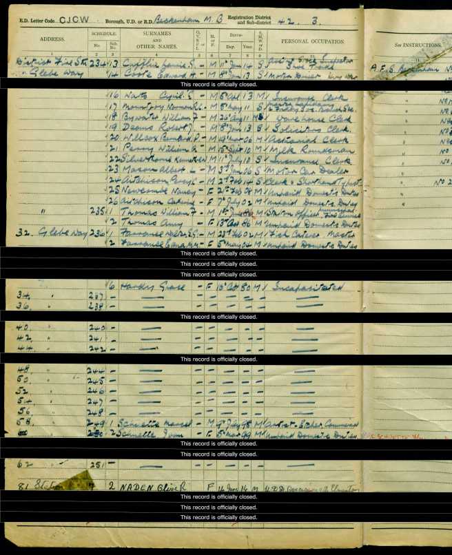 AFS Fireman Percy Charles Aitchison – Old Palace School Bombing