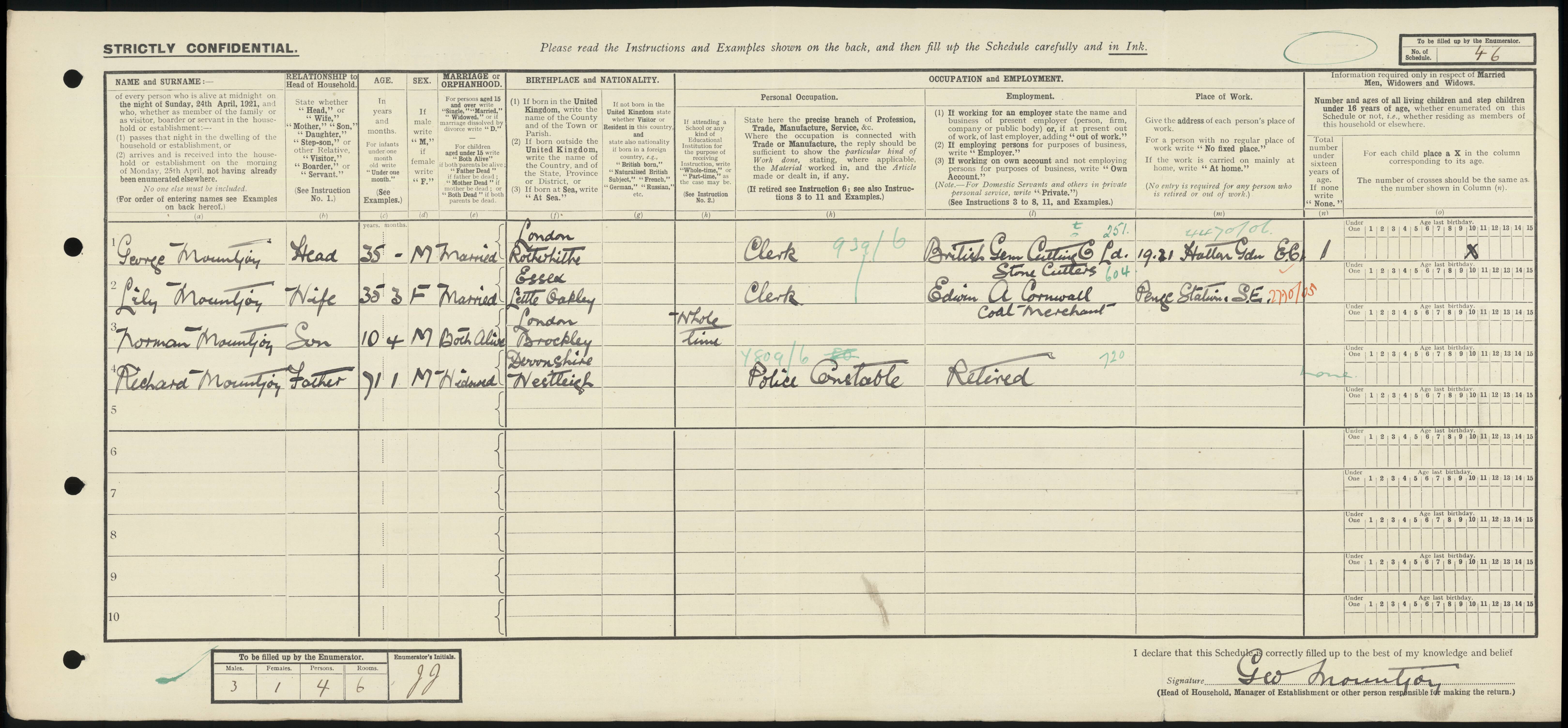 AFS Fireman Norman Richard Charles Mountjoy – Old Palace School Bombing